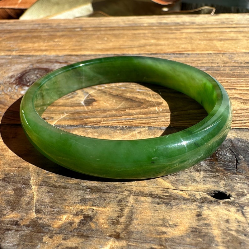 Jade Bangle - Etsy