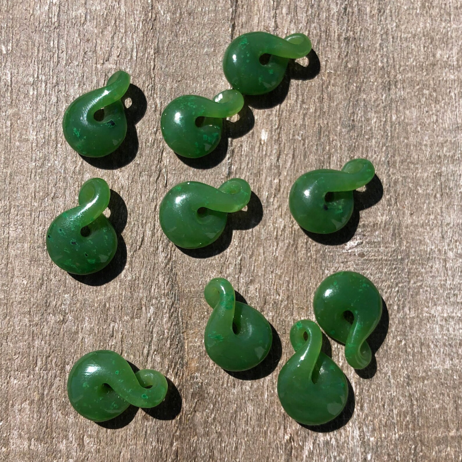 Jade Infinity Twist Pendant .75 Canadian Cassiar Jade - Etsy