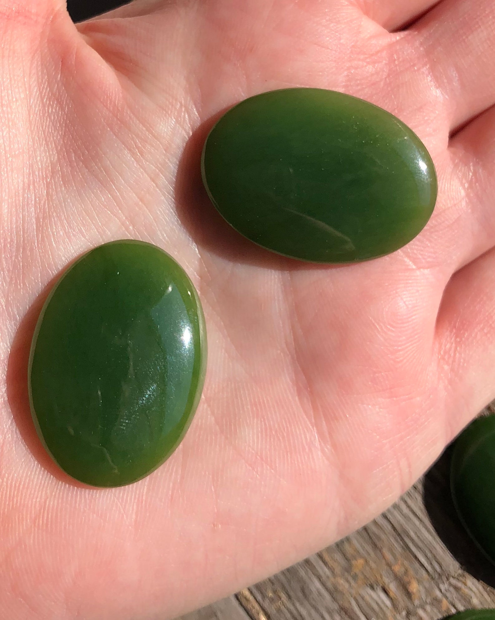 A Canadian Jade Cabochons 22x30x4mm | Etsy