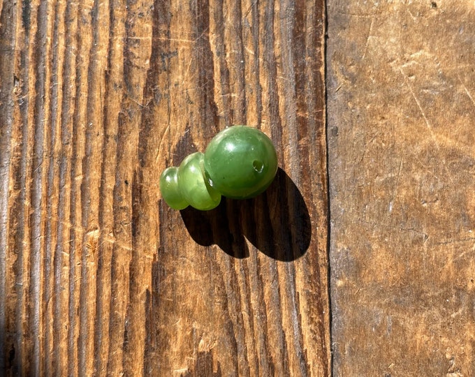 Polar Jade Barrel Bead - Canadian Nephrite Jade From the Famous Polar ...
