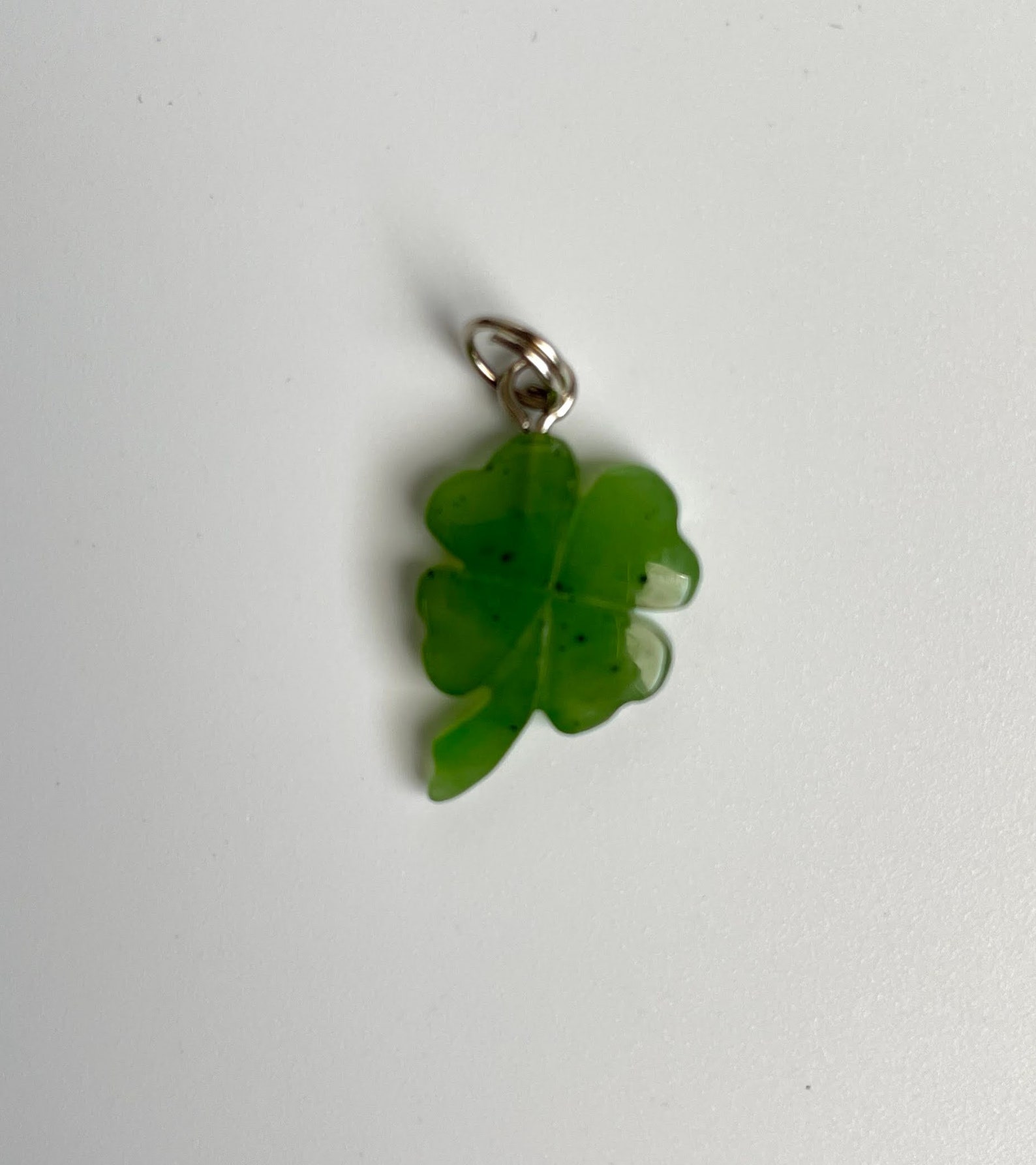 Canadian Nephrite Jade Charm Shamrock - Etsy