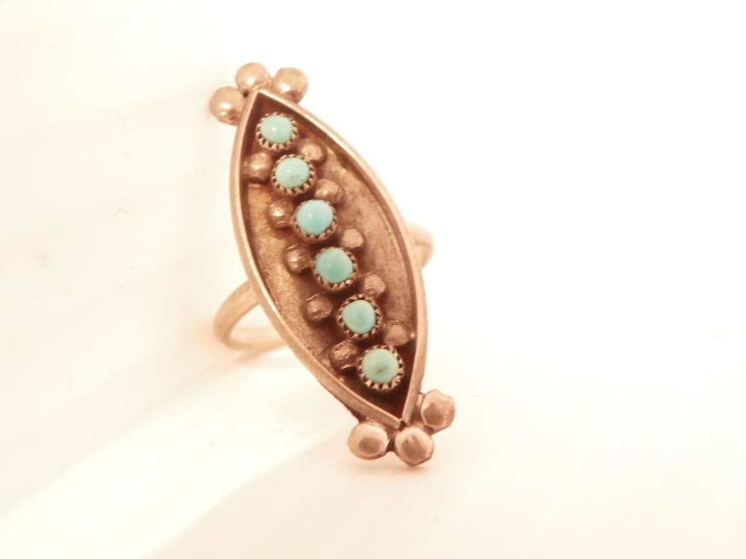 Zuni Turquoise Ring - Etsy