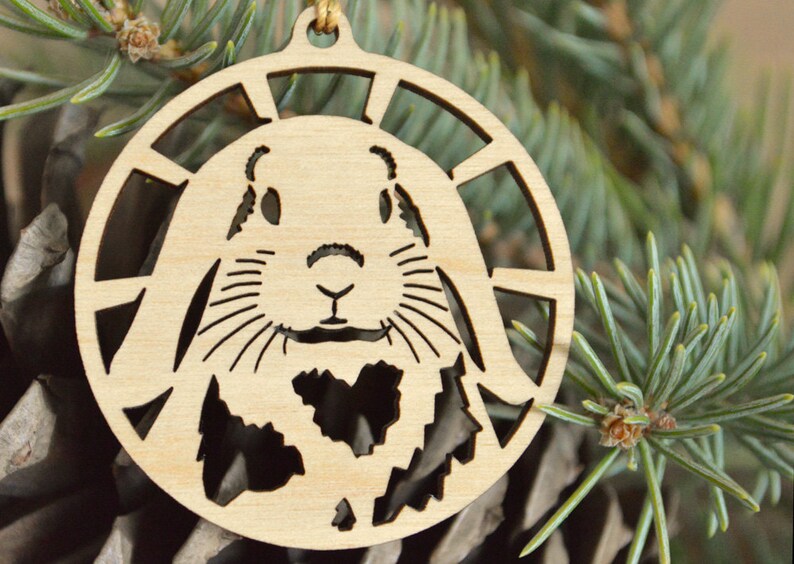 Wood Tree of Life Owl Face Lop Eared Rabbit: Set of Three - Etsy