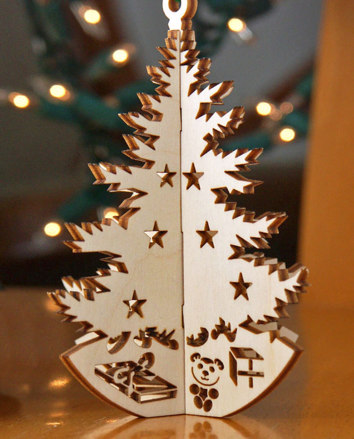 3D Christmas Tree Ornament for Hanging on Tree or | Etsy