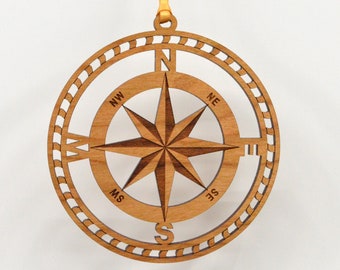 Compass Ornament - Etsy