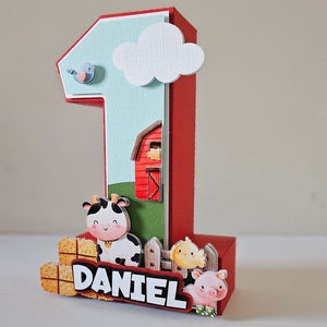 Farm Birthday Decor /farm Animals/ Barnyard Party Decoration/3d ...
