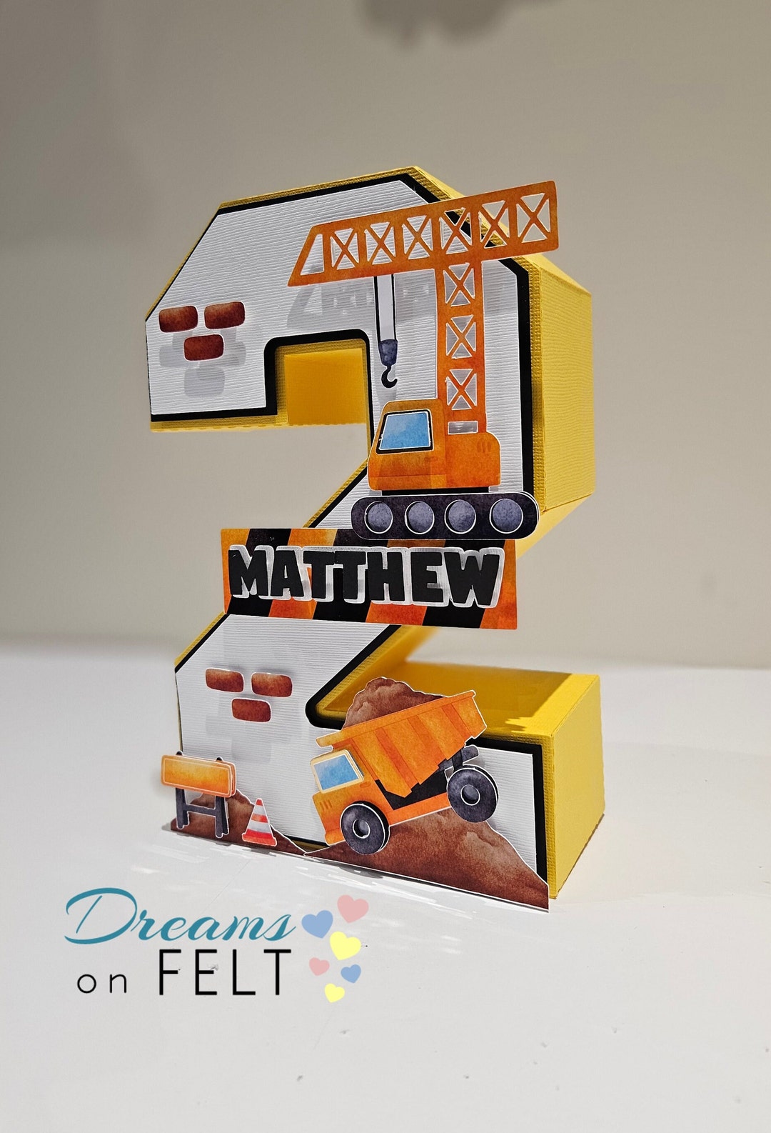 Construction Vehicles Birthday Party/cardstock Number /dump Trucks ...