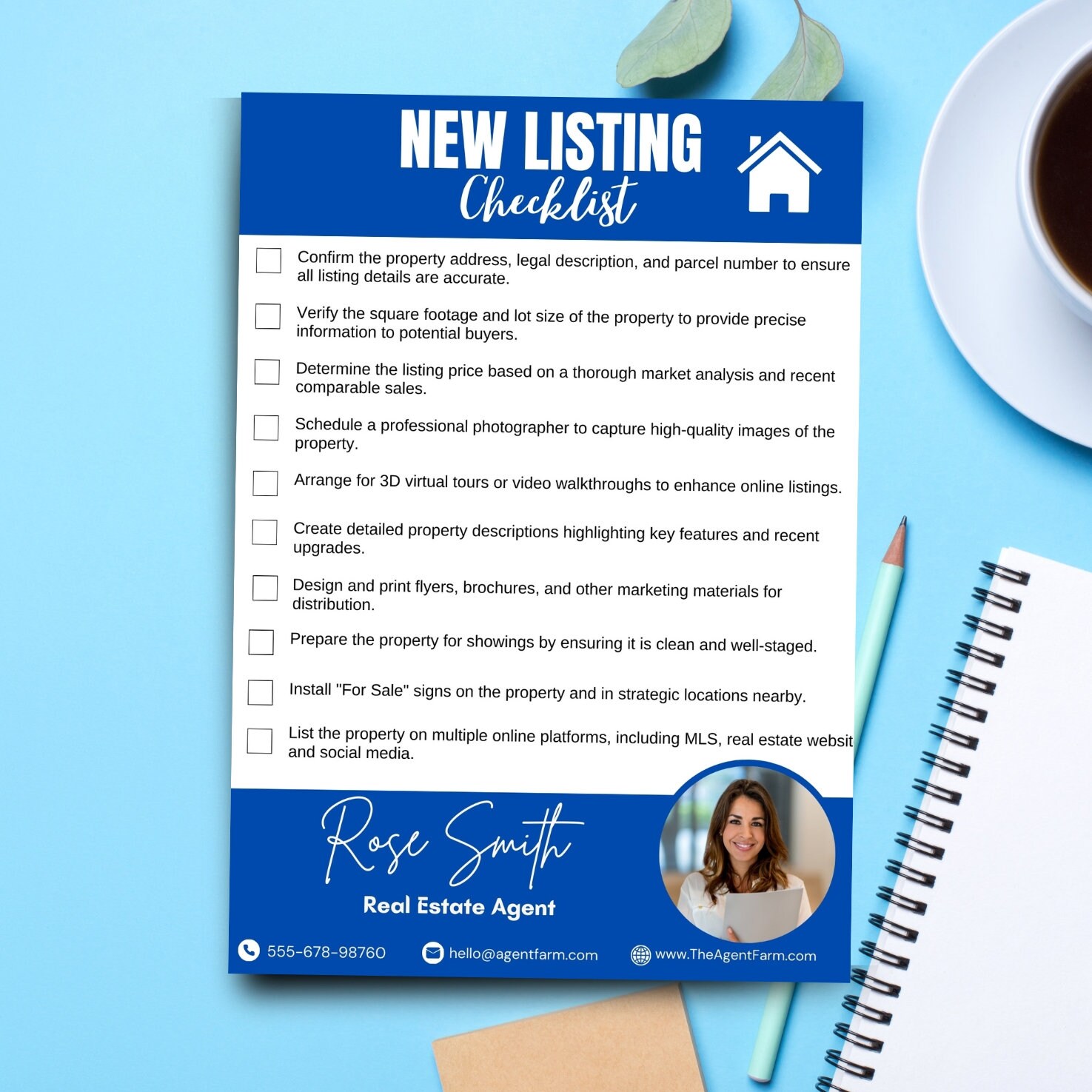 New Listing Real Estate Checklist | Selling Checklist | Real Estate ...
