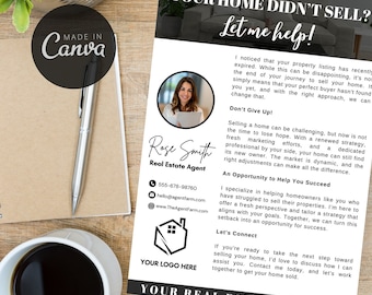 Real Estate Expired Listing Flyer Real Estate Marketing New Agent Flyer Realtor Intro Letter ...