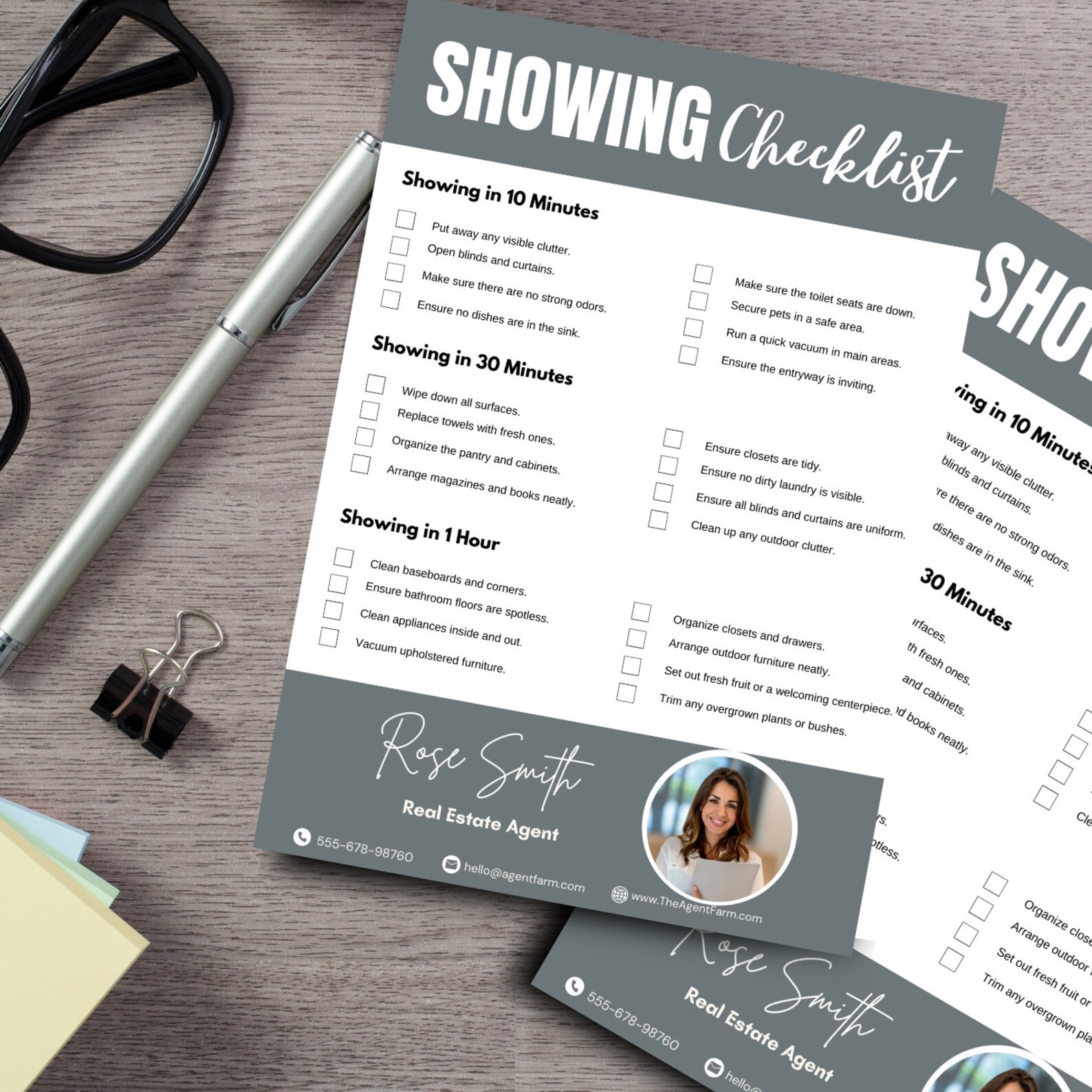 Real Estate Showing Checklist | Real Estate Checklist | Real Estate ...