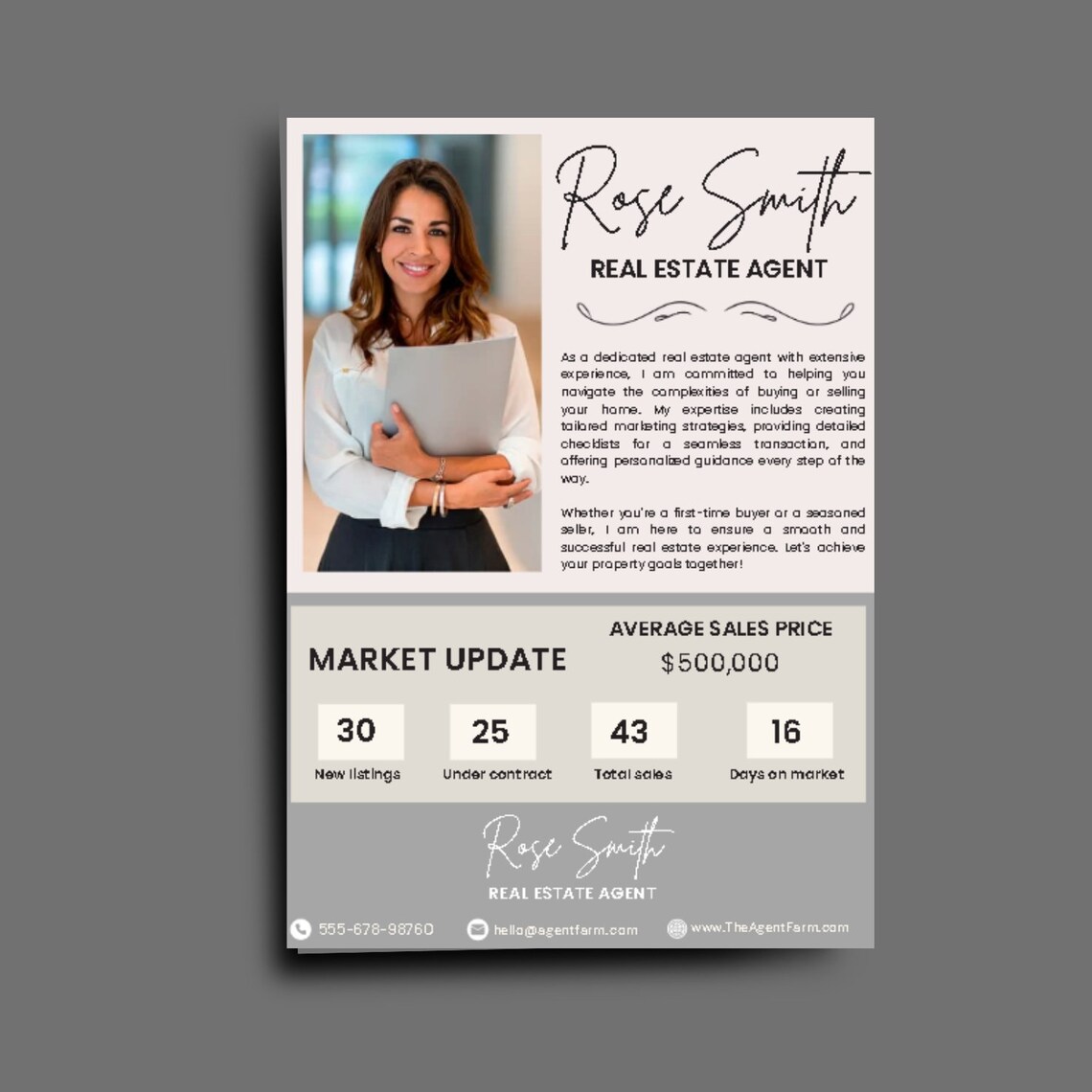 Real Estate Introduction Flyer | New Agent Flyer | Hello Neighbor ...