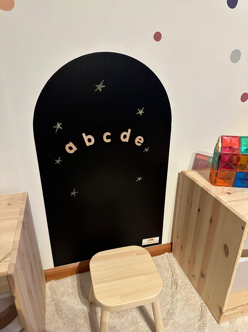 Magnetic Chalkboard Wall Decal Magnetic Wall Decal Playroom Montessori ...