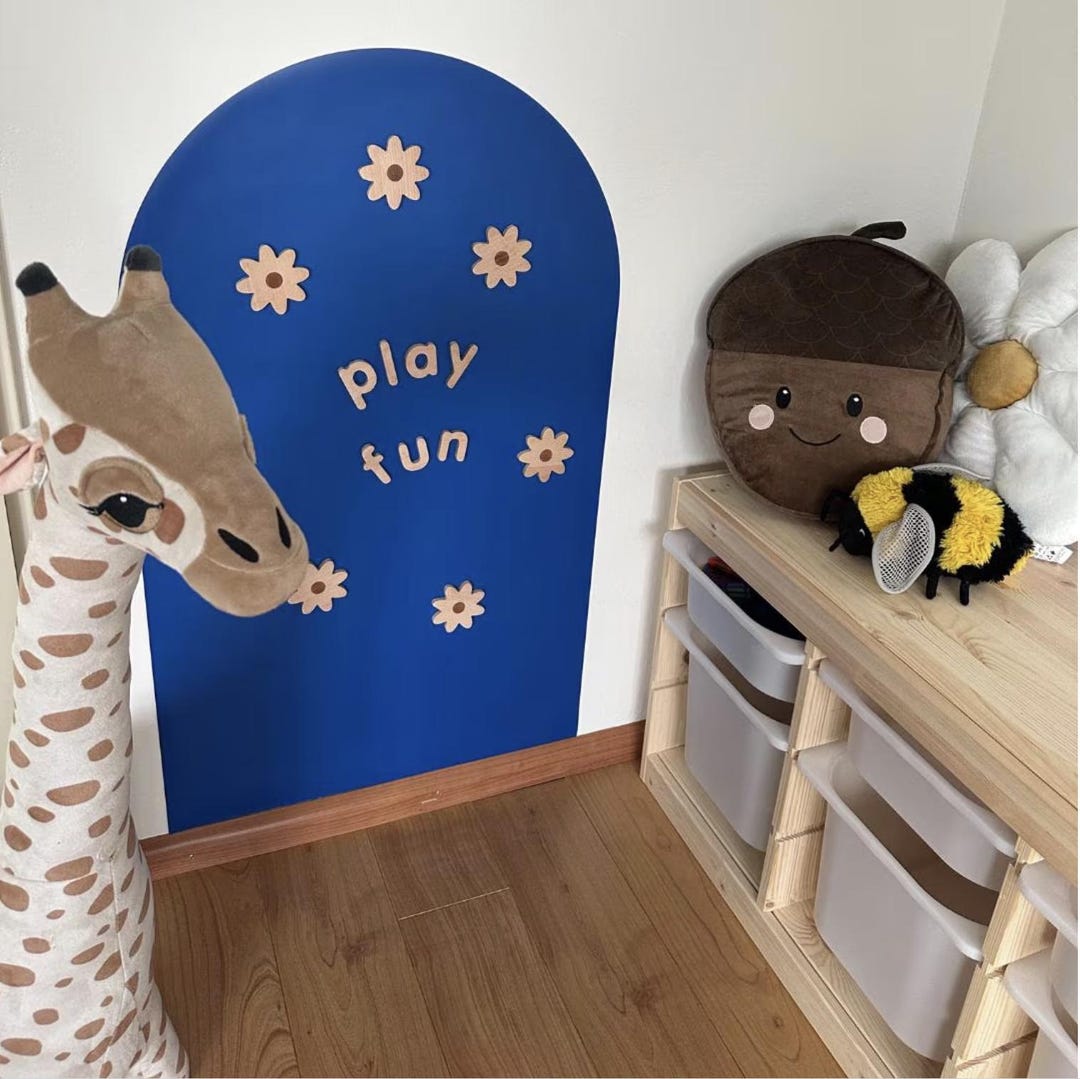 Magnetic Chalkboard Wall Decal Magnetic Wall Decal Playroom Montessori ...