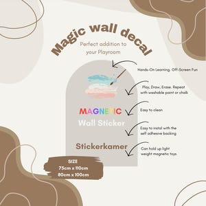 Magnetic Wall Sticker Chalkboard Arch Multifunctional - Magnetic Wall ...