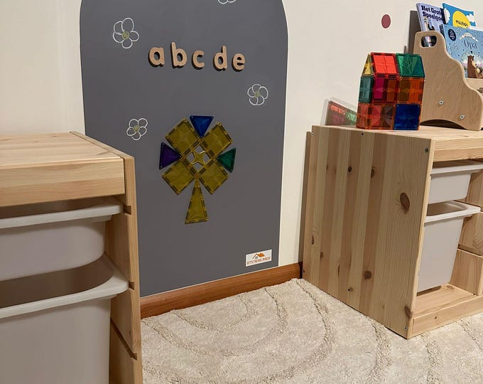 Magnetic Chalkboard Wall Decal Magnetic Wall Decal Playroom Montessori ...