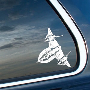 SR-71 Blackbird White Vinyl Decal Sticker - Etsy