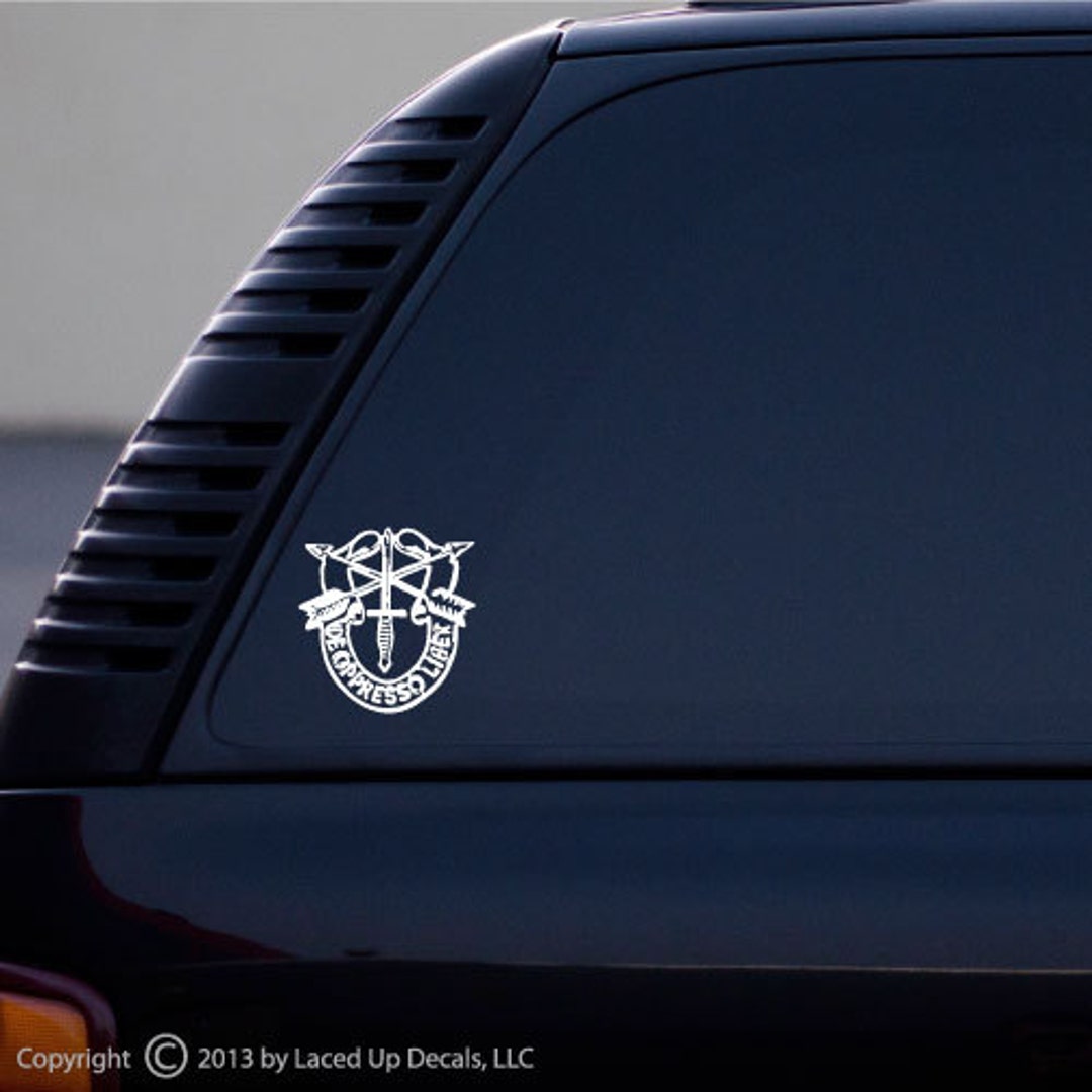 Special Forces Crest Vinyl Decal Small © 2013 Laced up Decals Sku ...