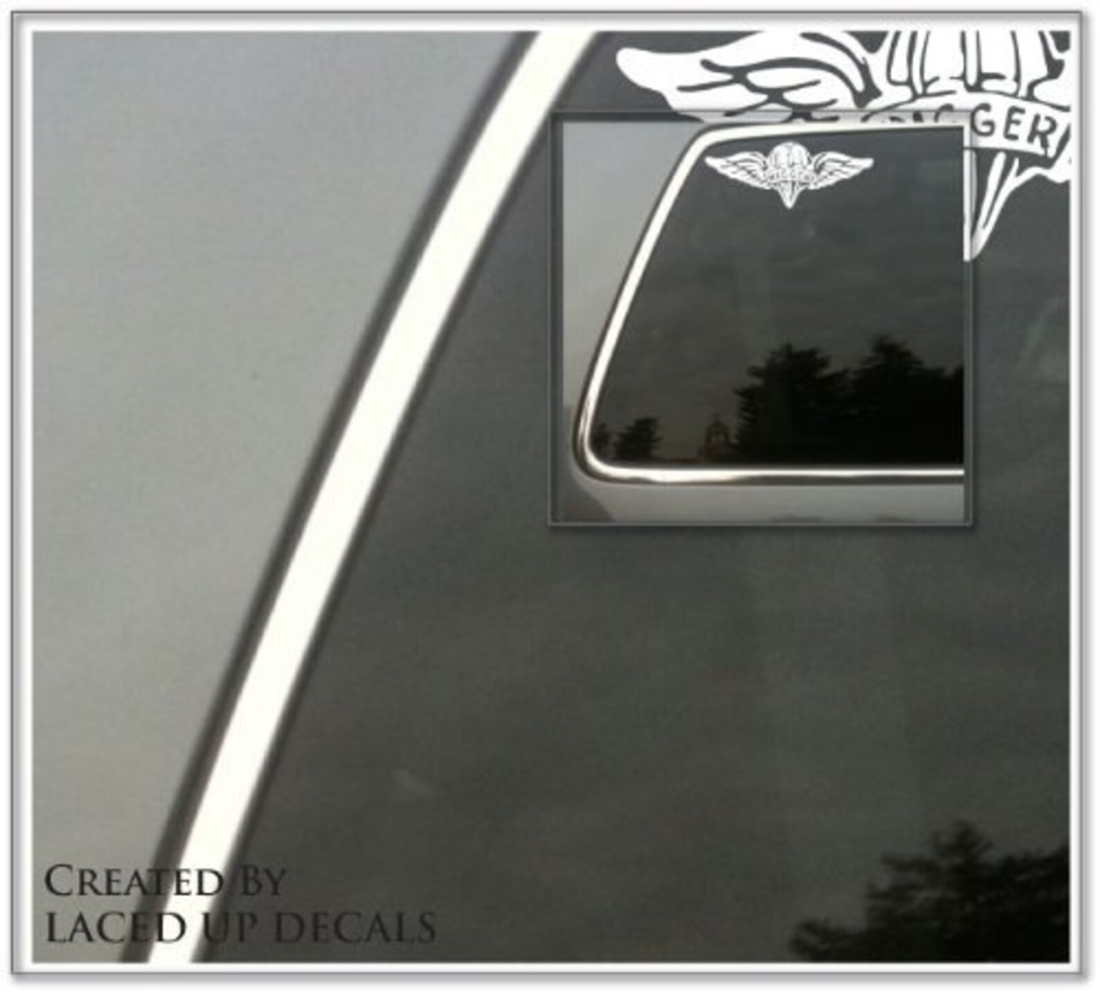 US Army Parachute Rigger Badge Vinyl Decal Small © 2013 Laced | Etsy