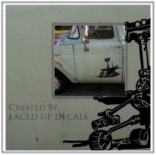 Mars Rover Vinyl Decal Big © Laced up Decals Sku:mars Rover 33 Big - Etsy
