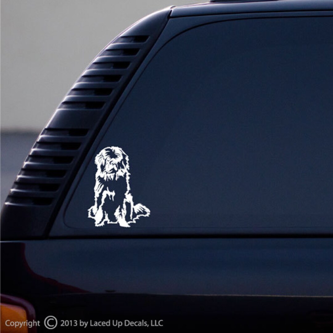 Newfoundland Dog Vinyl Decal Small © 2013 Laced up Decals Sku ...