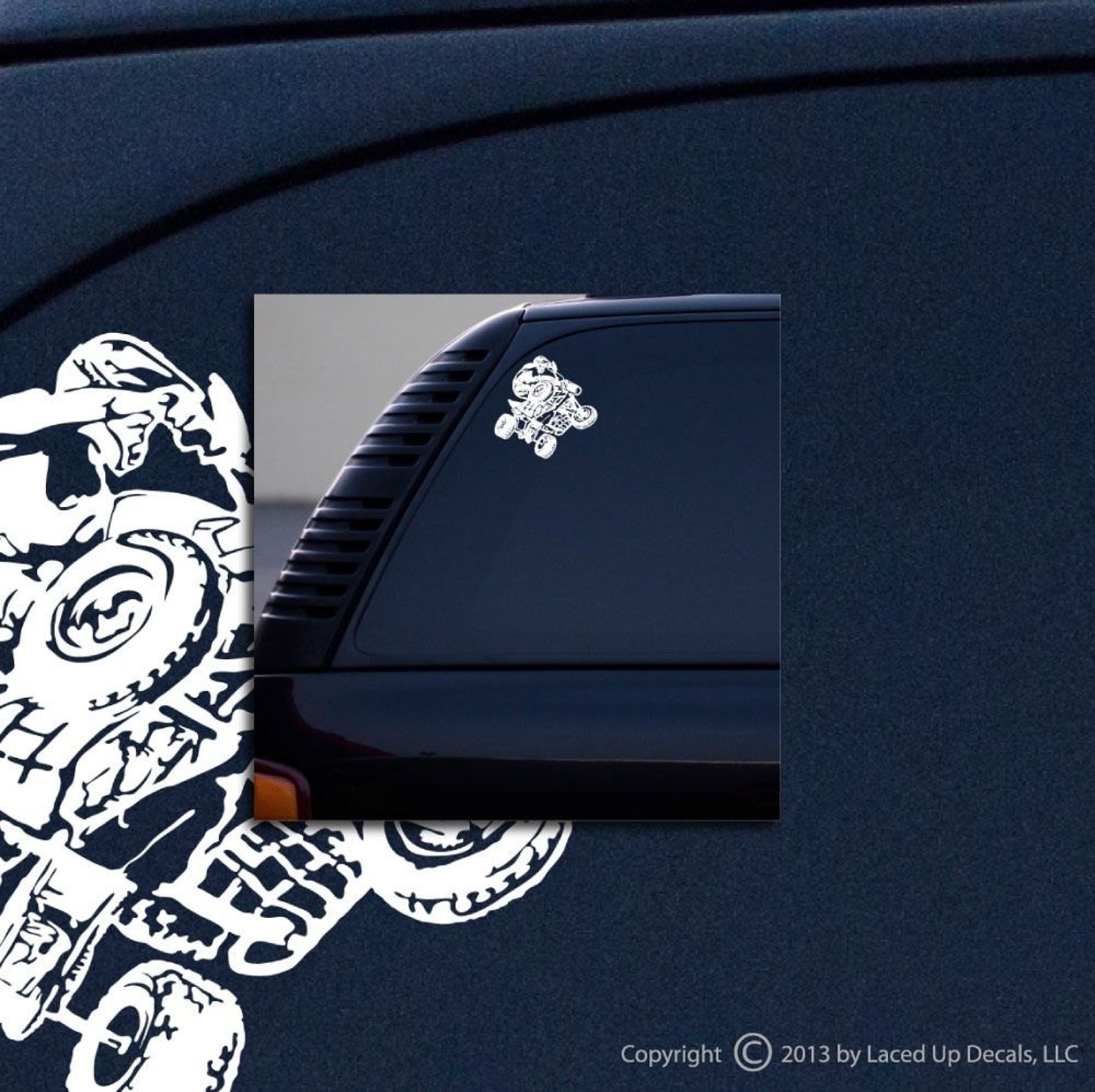 ATV Vinyl Decal © Laced up Decals SKU:ATV 33 Small - Etsy