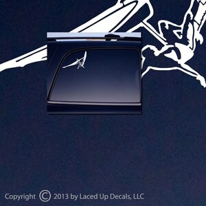 Windsurfing Vinyl Decal Small © Laced up Decals Sku:windsurfing 33 ...