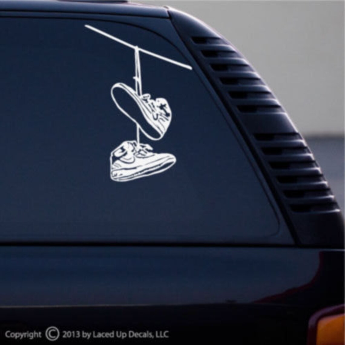 Cool Shoes Hanging Awesome Vinyl Wall Window Decal Sticker © Laced up ...