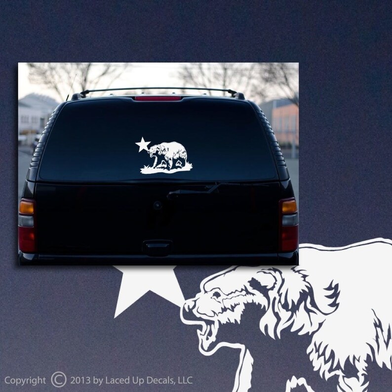 Norcal California Flag Big Decal Sticker © 2013 Laced up Decals SKU:M6 ...