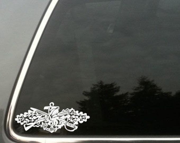 Seabee Combat Warfare Specialist Insignia Vinyl Decal © 2013 Laced up ...