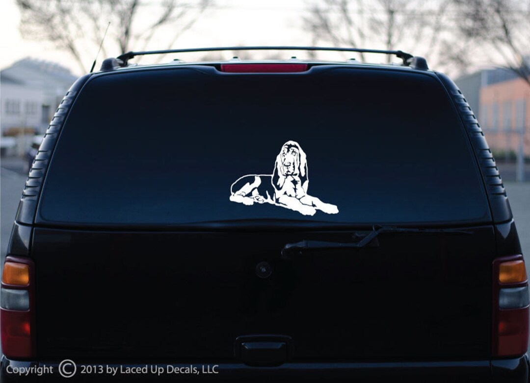 Bloodhound Vinyl Decal Lg © 2013 Laced up Decals Sku:bloodhound Dog Lg ...