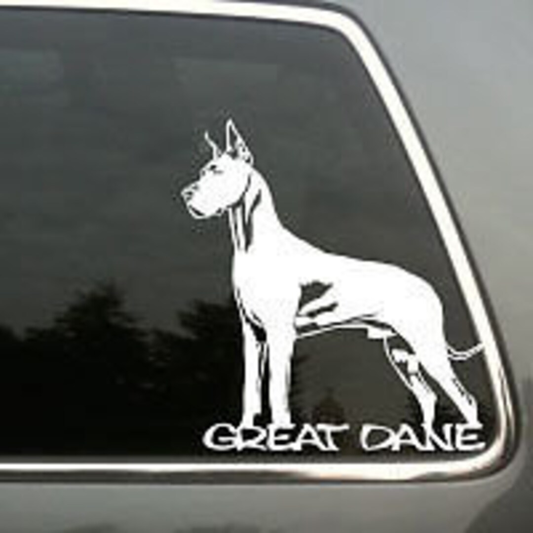 Great Dane Window Wall Vinyl Decal Sticker © 2013 Laced up Decals Sku ...