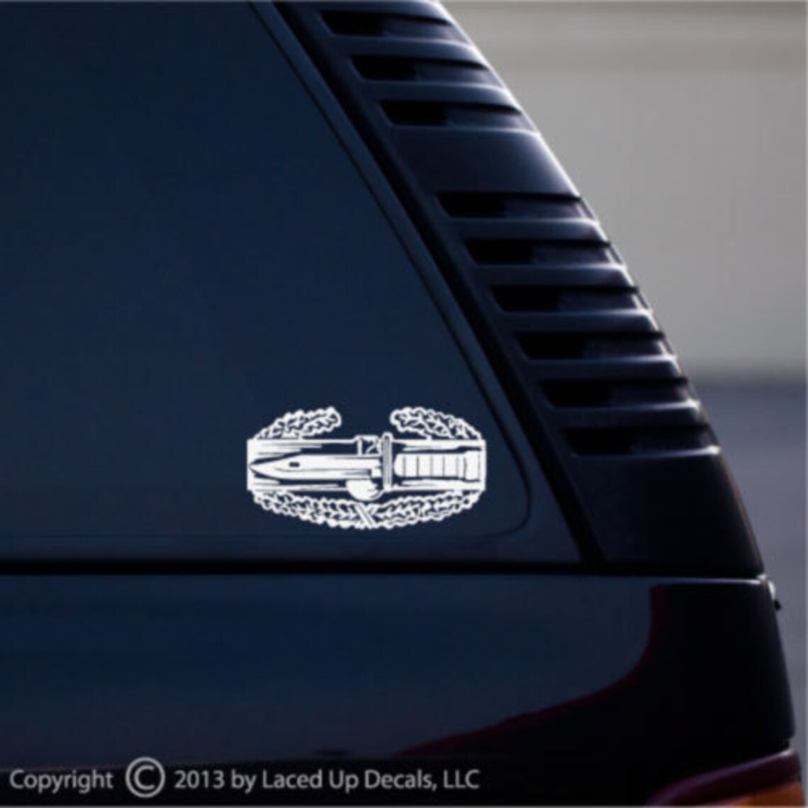 Combat Action Badge Vinyl Decal © 2013 Laced up Decals - Etsy