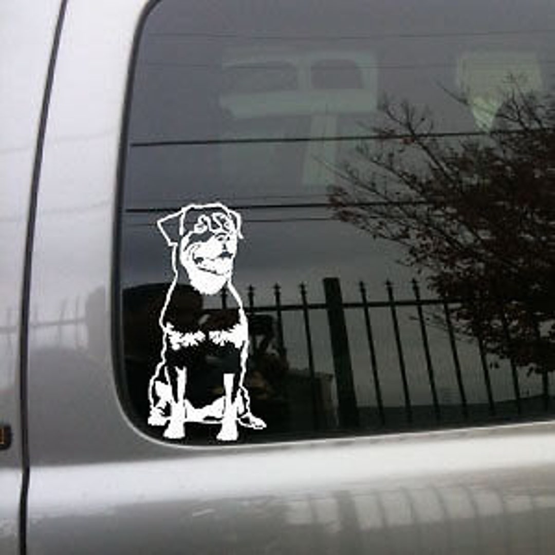 Rottweiler Dog Vinyl Decal Small © 2013 Laced up Decals Sku:rottweiler ...
