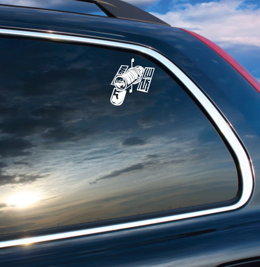 Hubble Space Telescope White Vinyl Sticker - Etsy