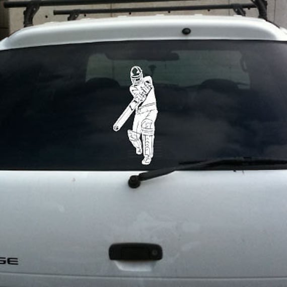 Cricket Player Vinyl Decal © 2013 Laced Up Decals SKU:Cricket | Etsy