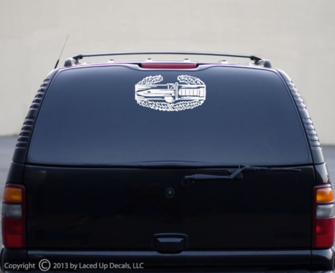 Combat Action Badge Vinyl Decal Big © 2013 Laced up Decals Sku:combat ...