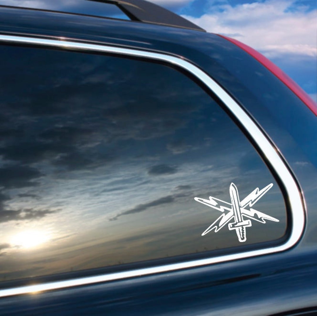 Cyber Corps Insignia United States Army White Vinyl Decal - Etsy