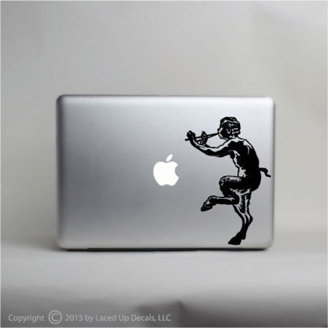 Pan Playing Flute Vinyl Decal Small © 2013 Laced up Decals Sku:pan ...