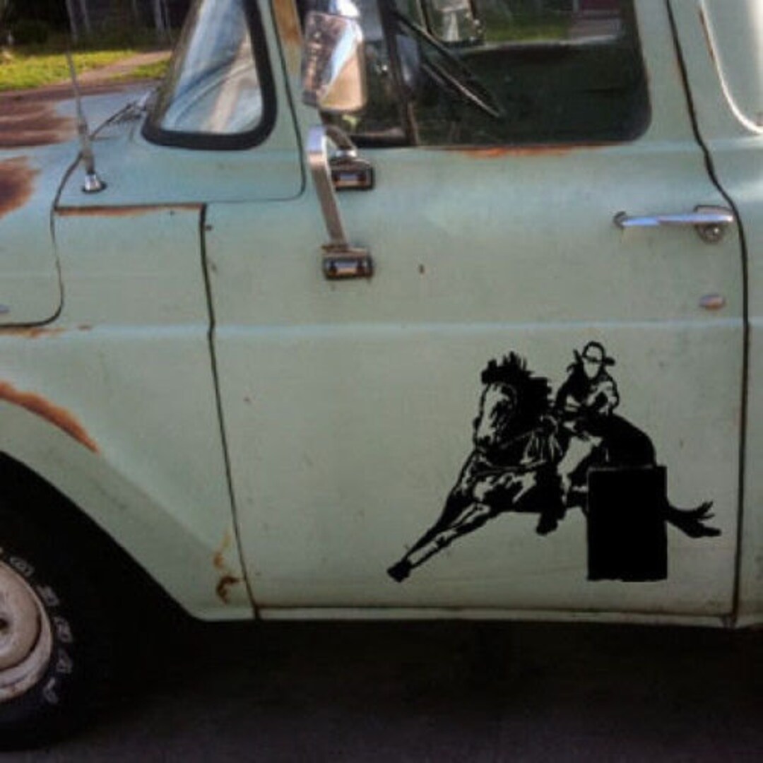 Barrel Racing Vinyl Decal © Laced up Decals Sku:barrel Racing 33 Large ...
