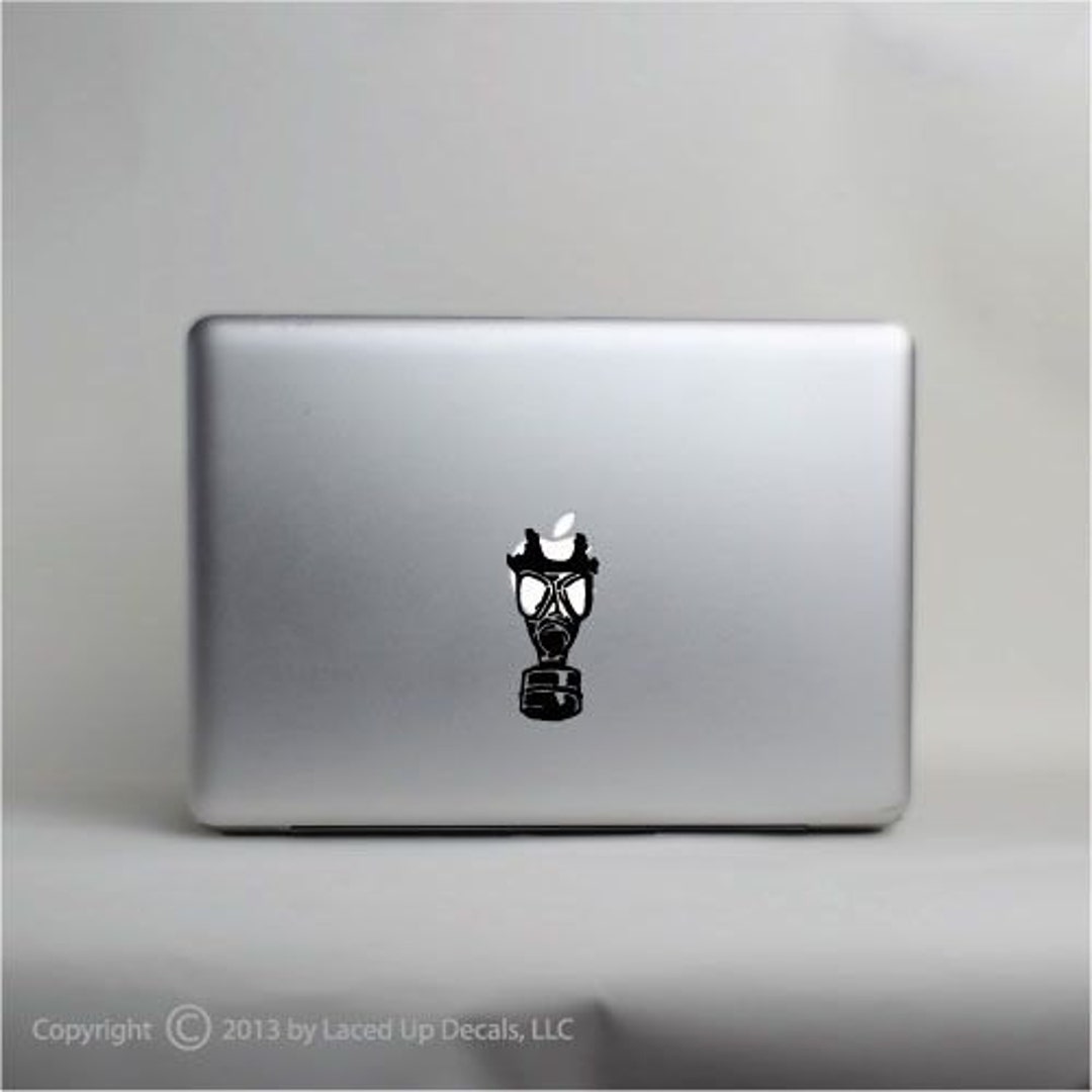 Toxic Apple Gas Mask MacBook Vinyl Decal Sticker © 2013 Laced up Decals ...