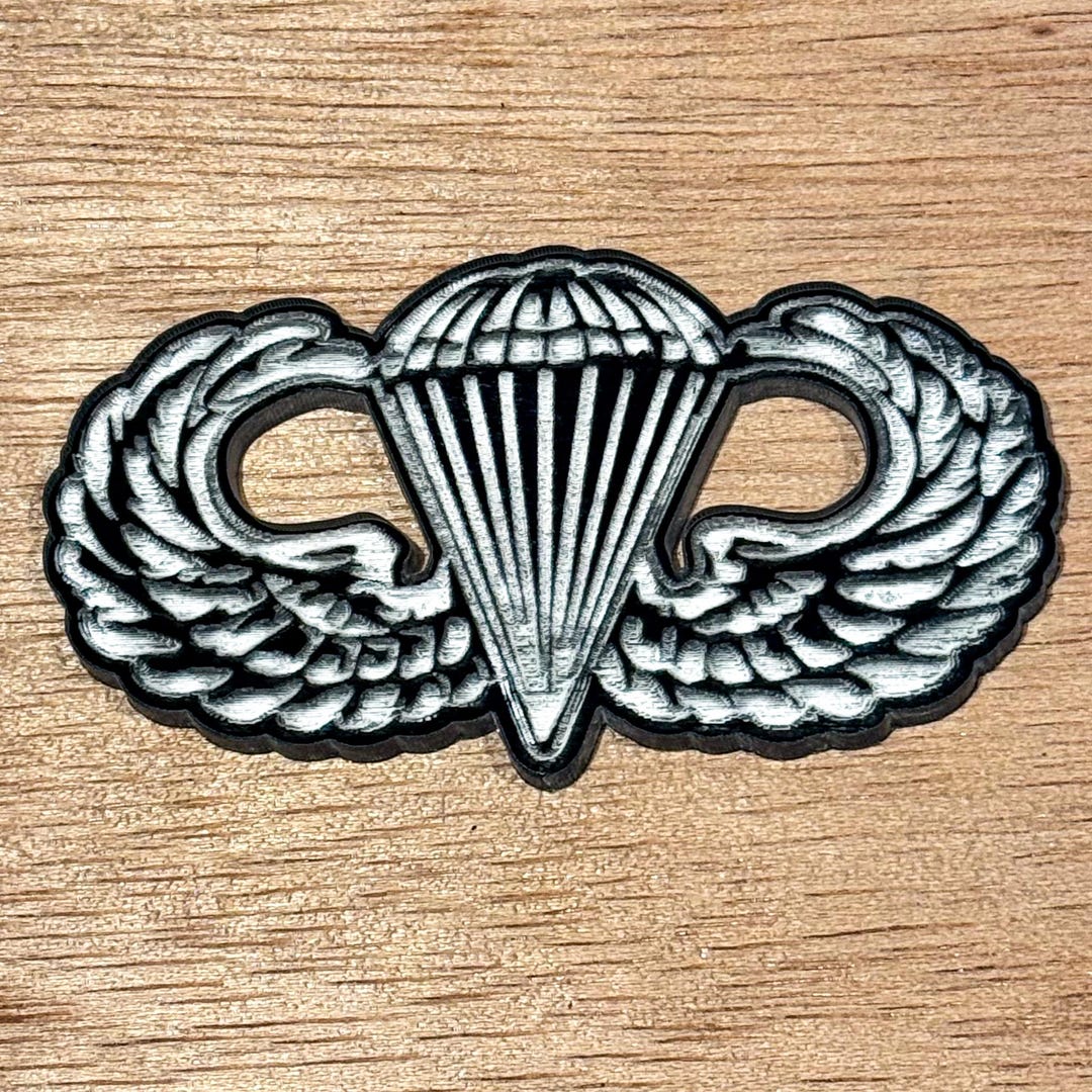 Airborne Paratrooper Acrylic Emblem With 3M Sticky Back - Etsy