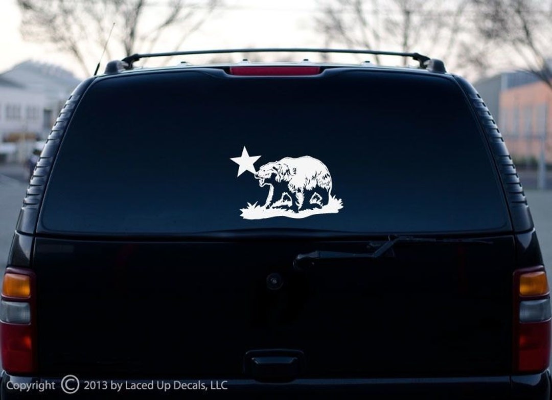 Norcal California Flag Big Decal Sticker © 2013 Laced up Decals SKU:M6 ...