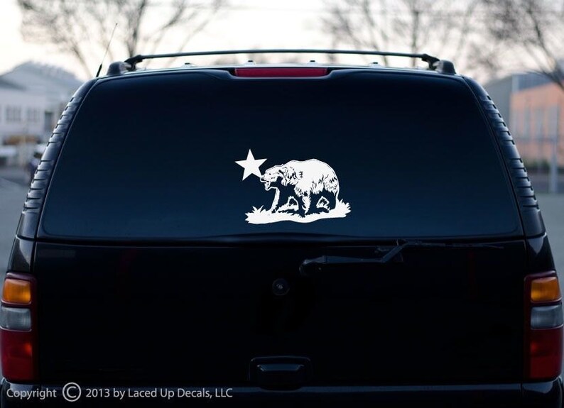 Norcal California Flag Big Decal Sticker © 2013 Laced up - Etsy