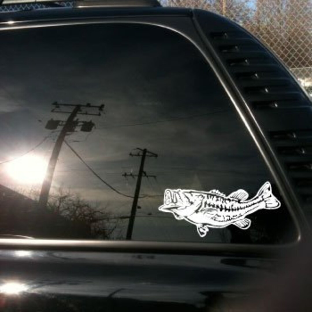 Largemouth Bass Vinyl Decal Sm © 2013 Laced up Decals Sku:largemouth ...