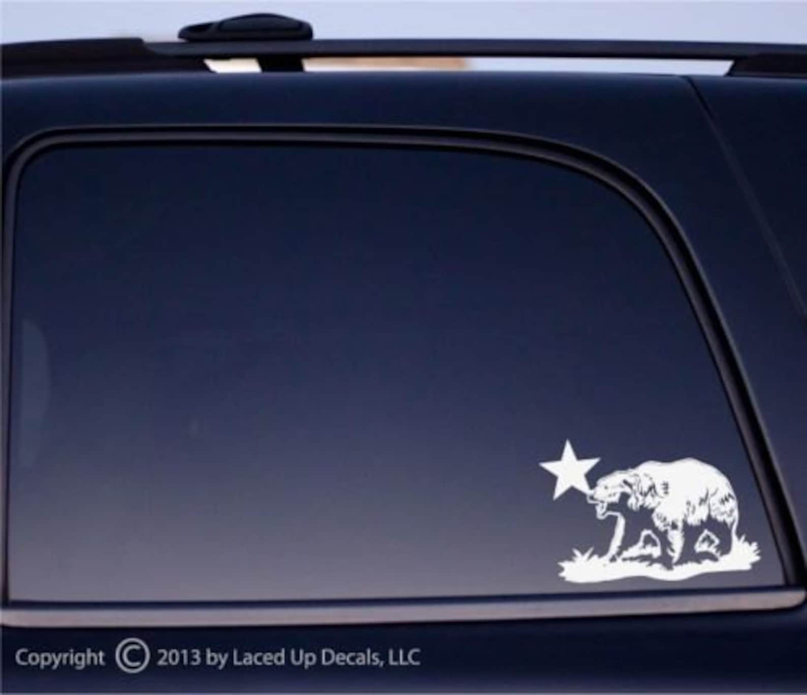 Norcal California Flag Decal Sticker Small © 2013 Laced up | Etsy