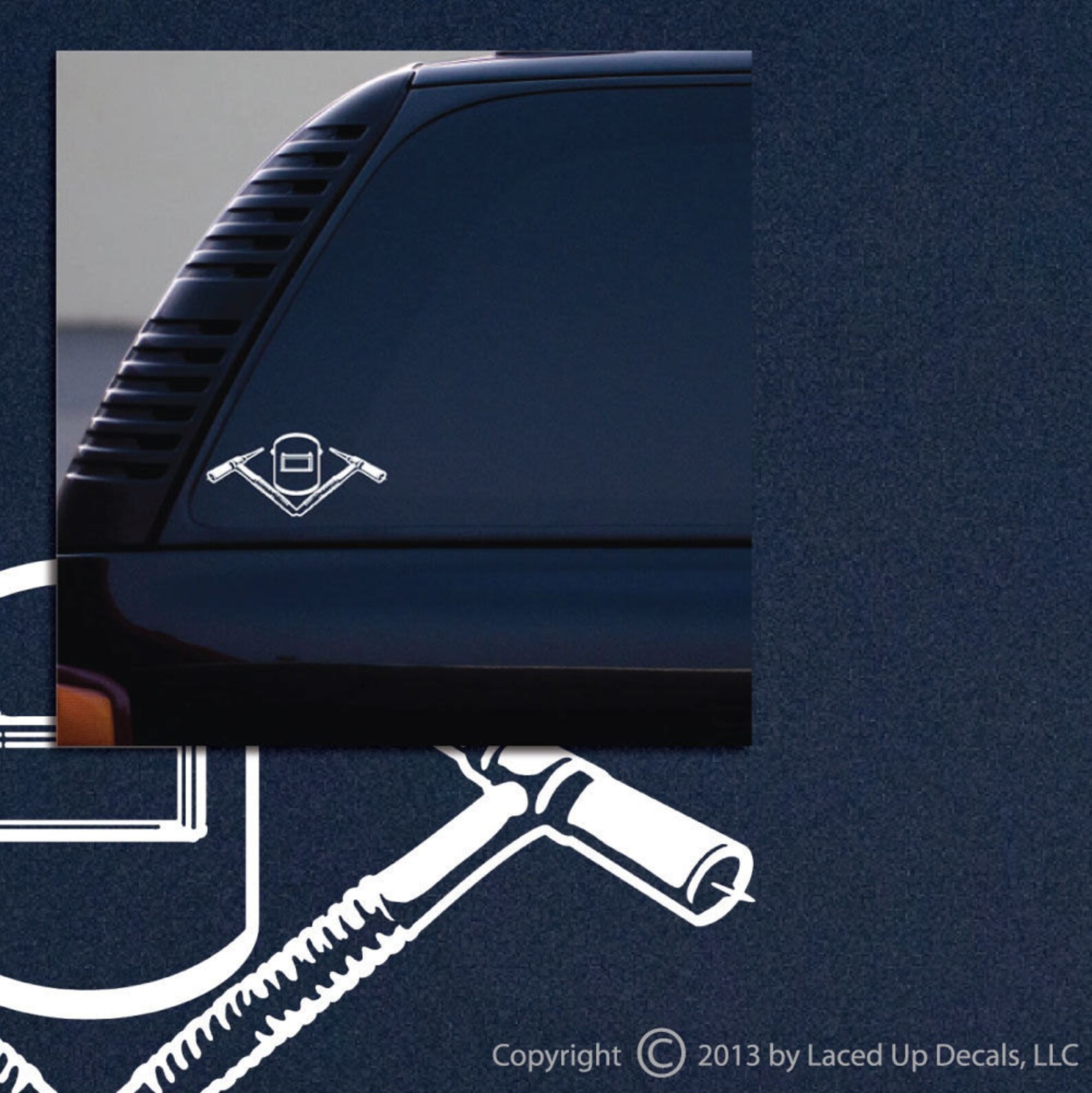 Tig Welding Vinyl Decal Small © 2013 by Laced up Decals Sku:tig Welding ...