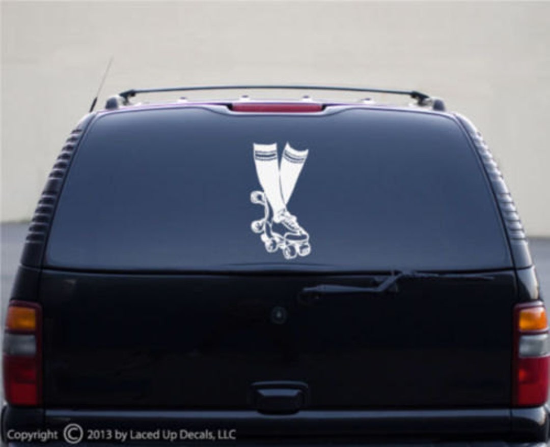 Roller Skates Legs Vinyl Decal LG © 2013 Laced up Decals Sku:roller ...