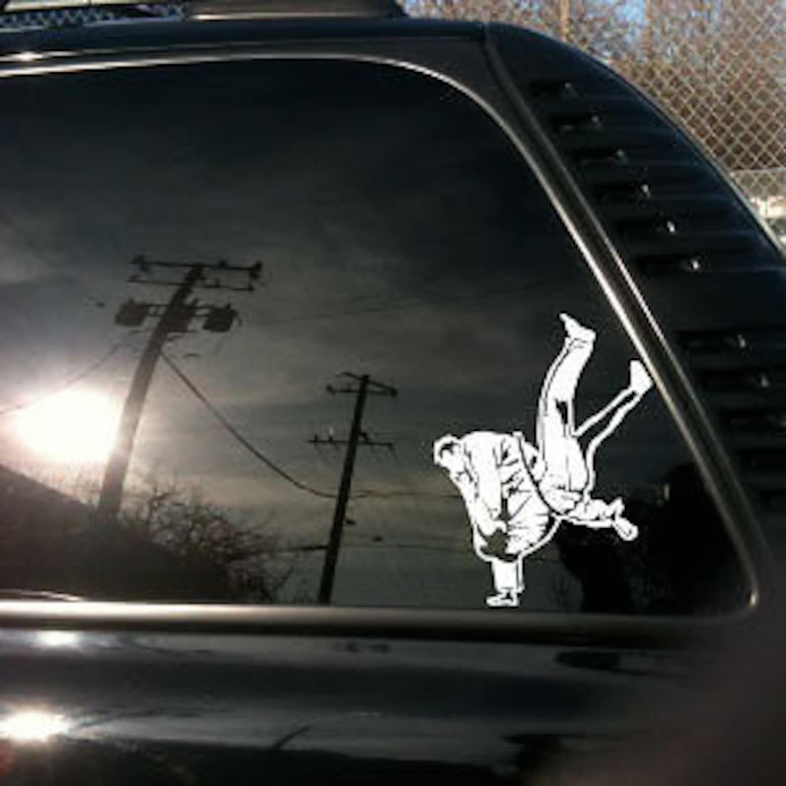 Judo Throw Vinyl Decal Sm © 2013 Laced up Decals Sku:judo | Etsy