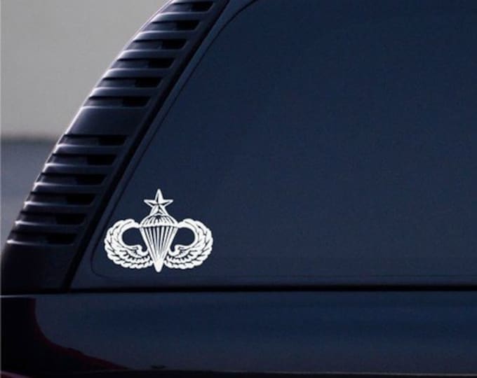 Senior Parachutist Badge Decal Vinyl Decal Small © 2013 Laced up Decals ...