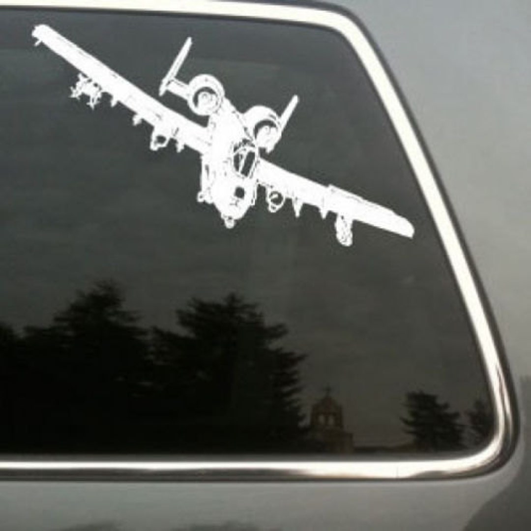 A-10 Thunderbolt II Vinyl Decal Big © 2013 Laced up Decals SKU:A-10 ...